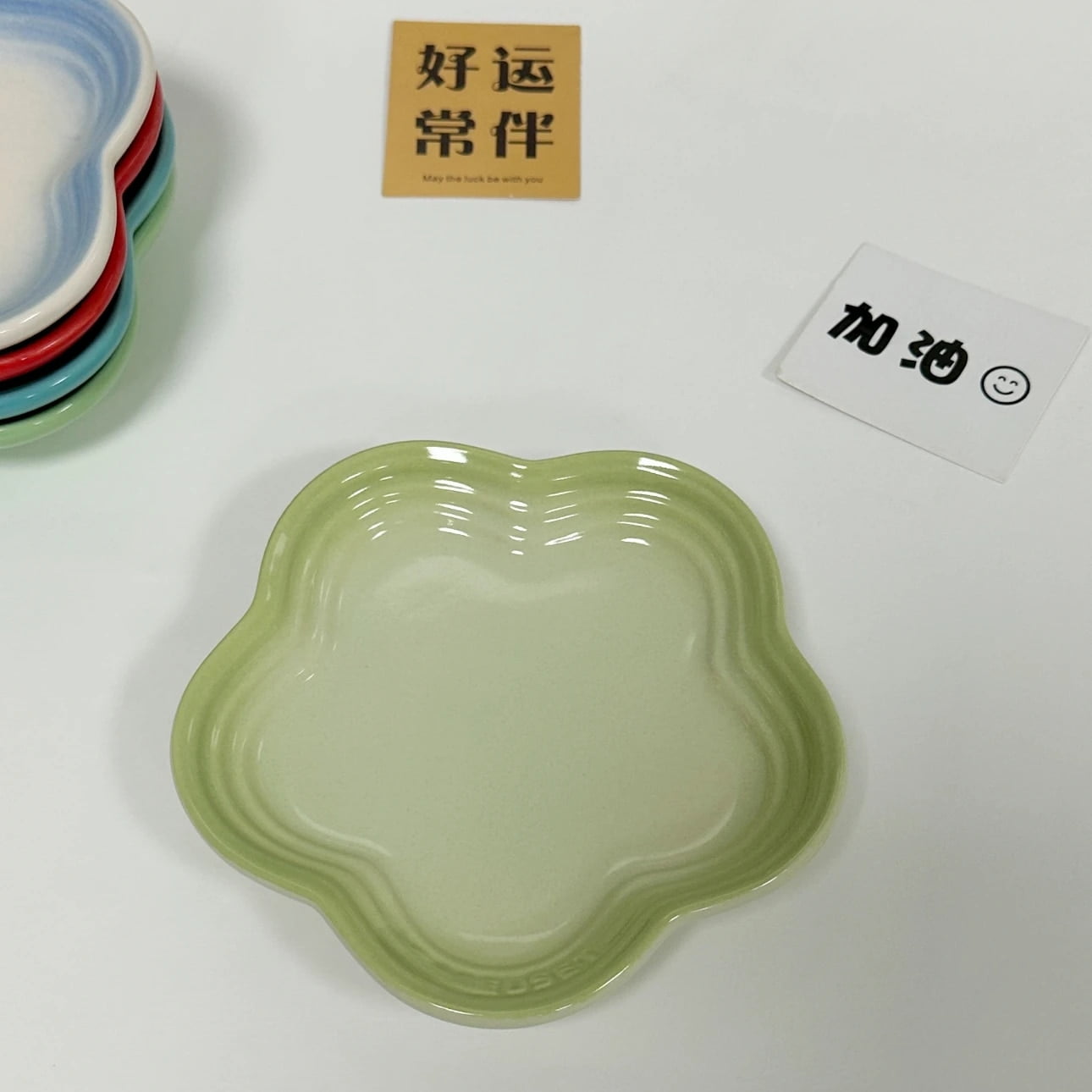 Plum Blossom Small Plate 14cm Sauce Plates French Cool Color Cake Dish ...