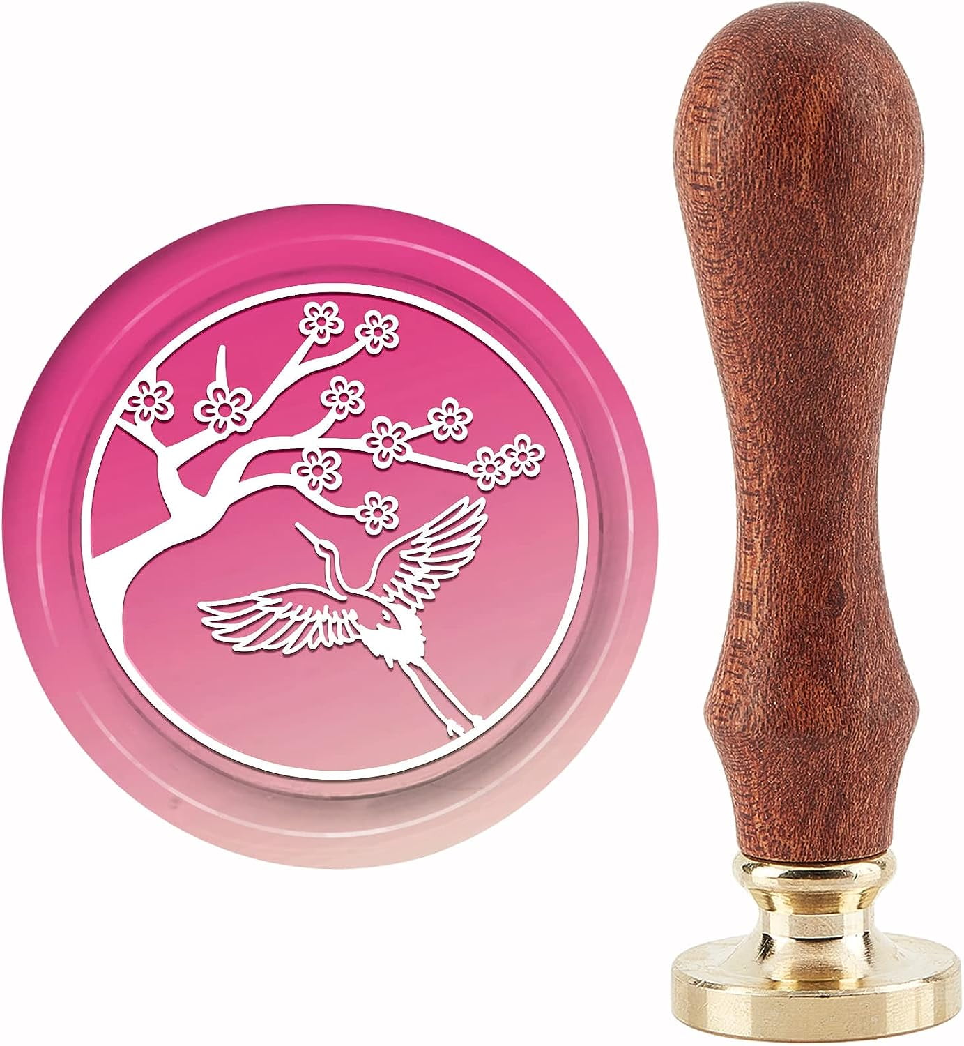 Plum Blossoms Wax Seal Stamp Branch Sealing Wax Stamps Cranes 30mm ...