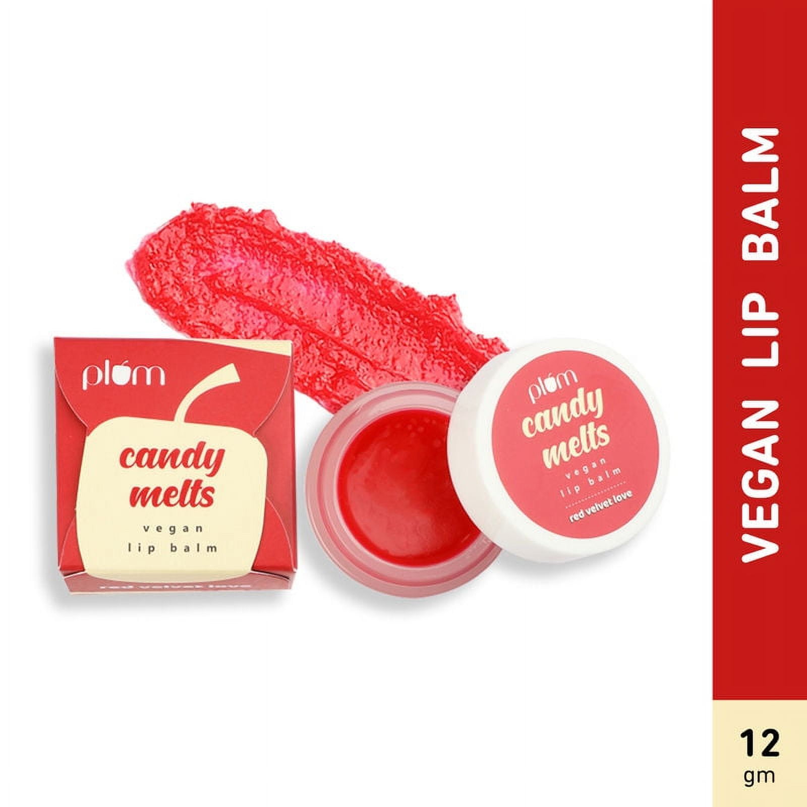 Plum Candy Melts Vegan Lip Balm - Red Velvet Love - Walmart.com
