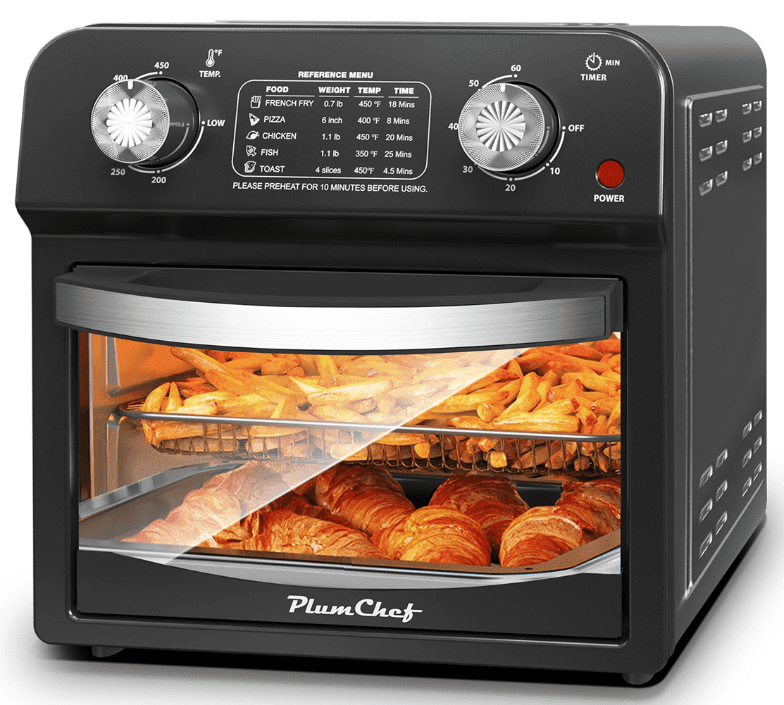 Plum Chef 13 Quart Air Fryer, Oil-Less Air Fryer Toaster Oven Combo ...