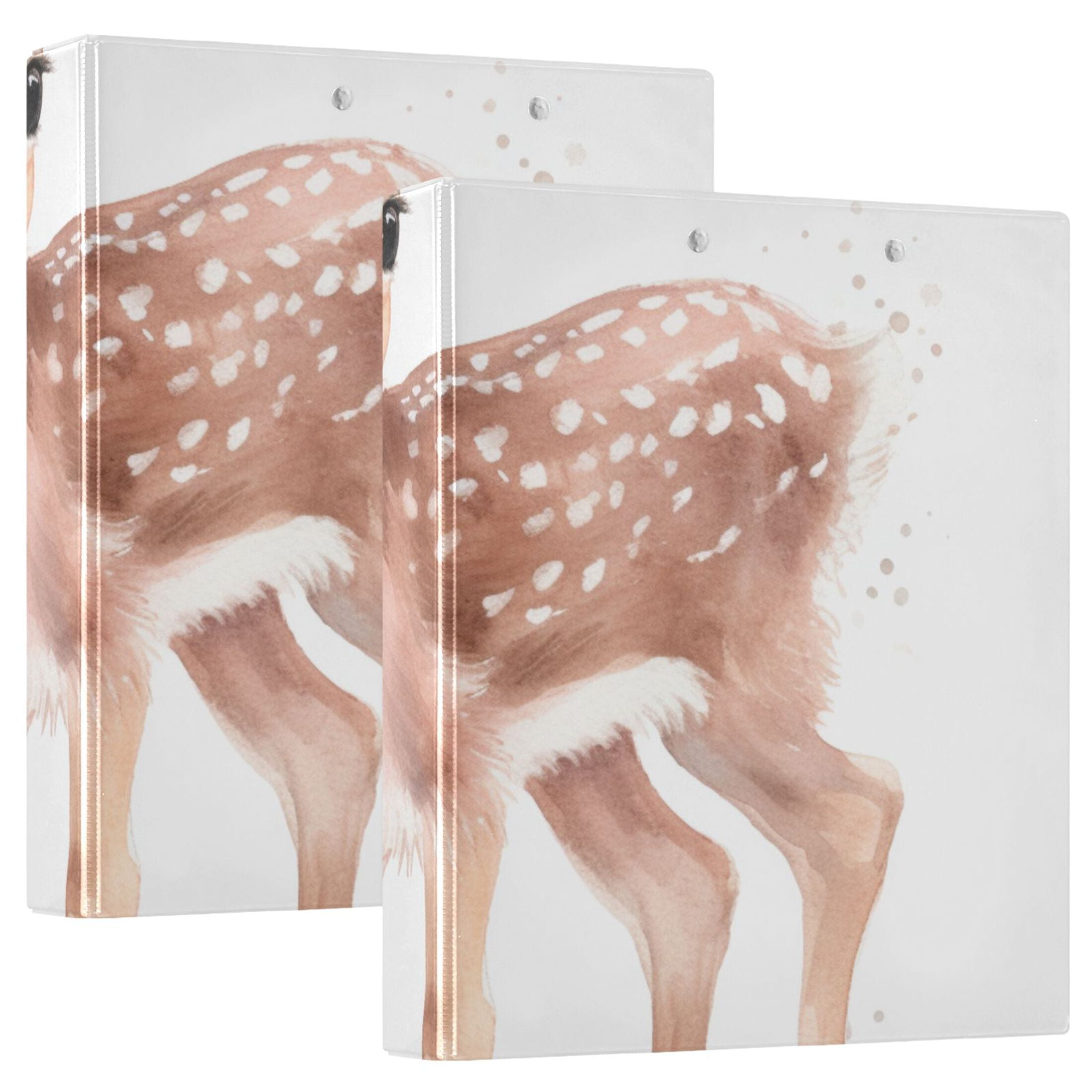 Plum Deer 3 Ring Binders 1.5 inch Hardcover File Folders with Interior Pockets A4 Size Organizer ...