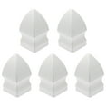 Plum Fittings 1 1/2" x 1 1/2" Gothic Vinyl Picket Fence Caps | Pack of 5 | White - Walmart.com