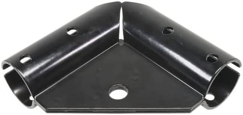 Plum Fittings 1 5/8" x 1 5/8" Black Chain Link Fence Top Gate Corner ...