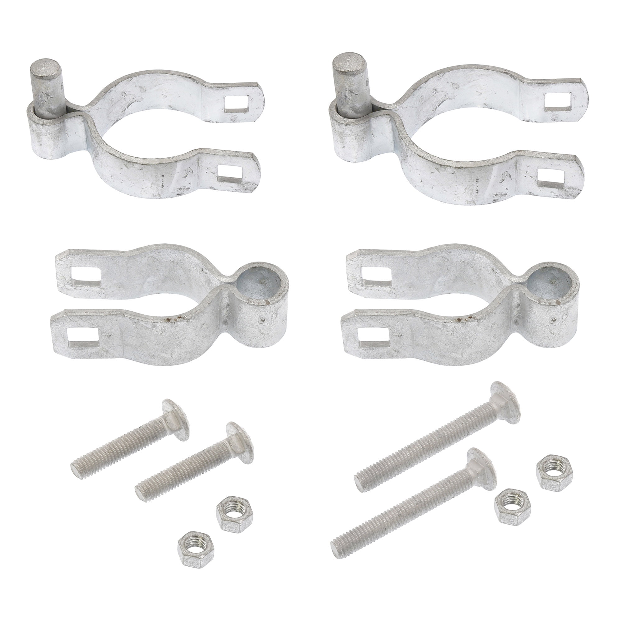 Plum Fittings Heavy Duty Chain Link Fence Gate Hinge Kit Outdoor 2 Male And 2 Female Hinges