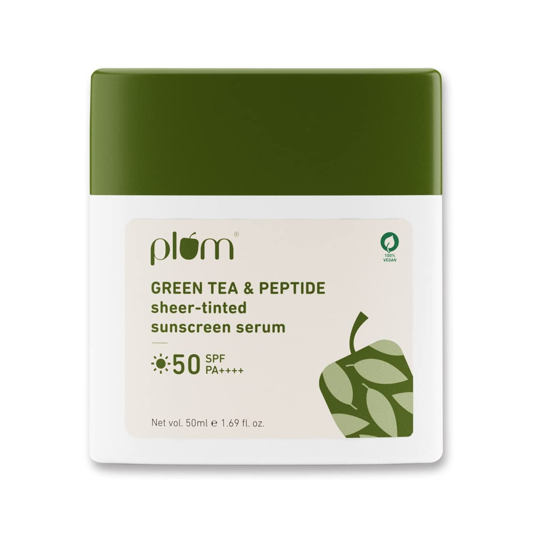 Plum Green Tea & Peptide Sheer-tinted Sunscreen Serum With Spf 50 & Pa ...