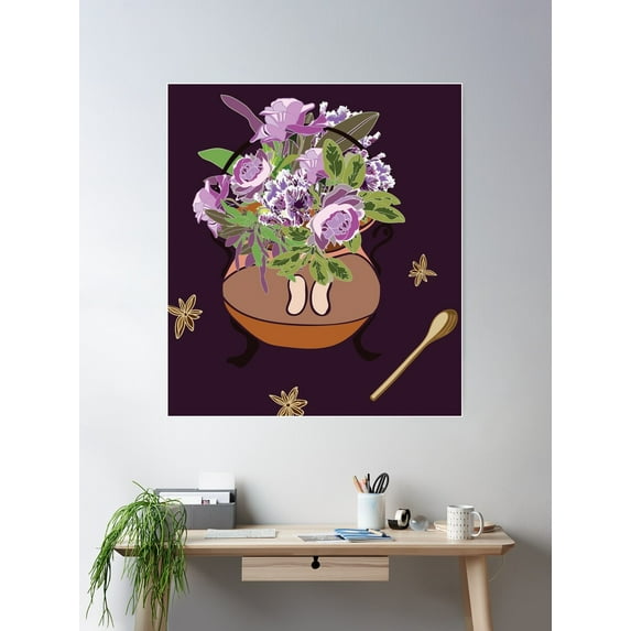 Plum Kettle Poster Wall Art, Modern Wall Decor For Living Room Bedroom ...