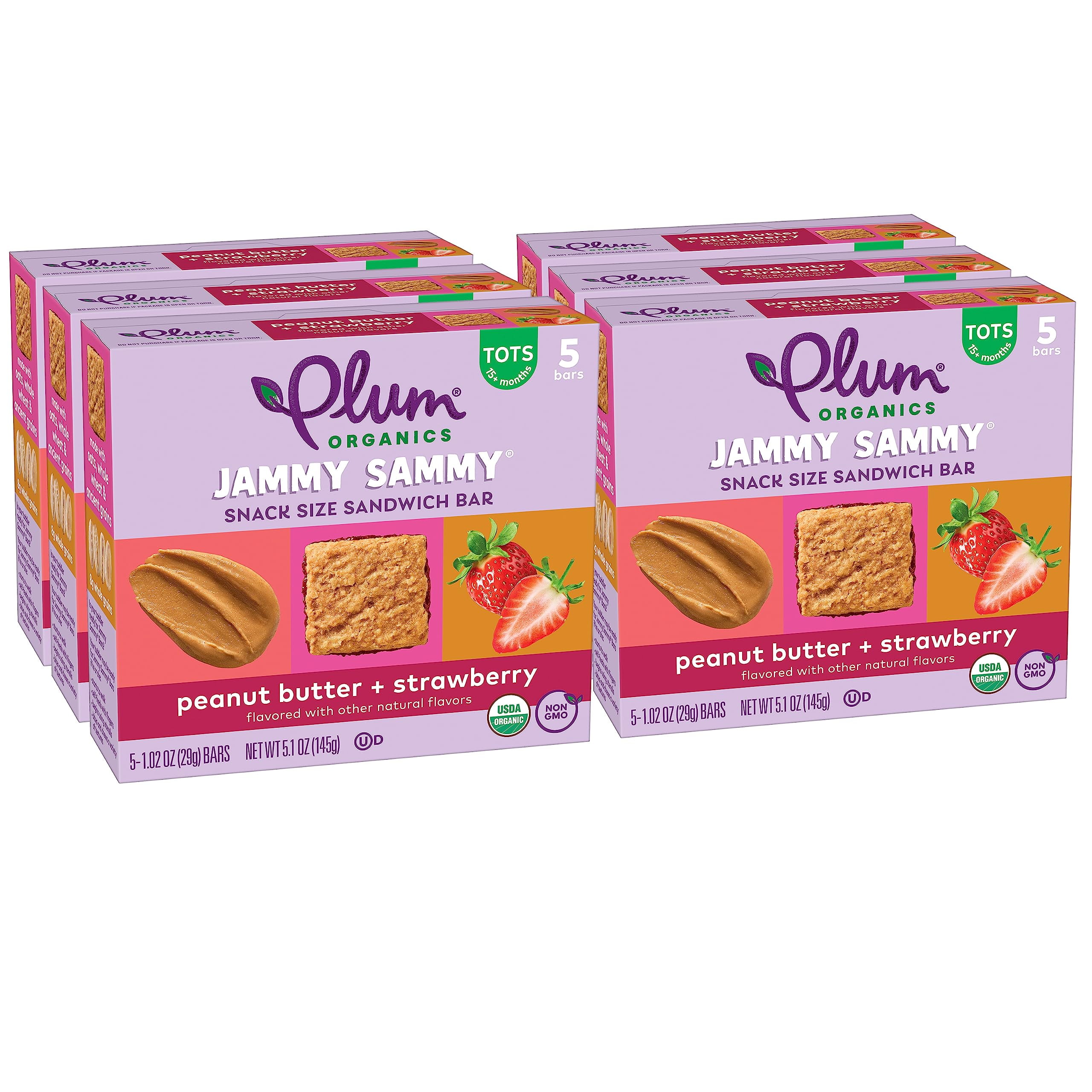 Plum Organics | Jammy CM31 Sammy Snack Bars | Organic Toddler & Kids ...