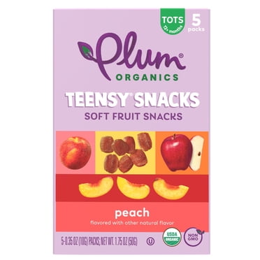 Plum Organics Teensy Snacks Soft Fruit Snacks, Mixed Berry, 0.35 oz ...