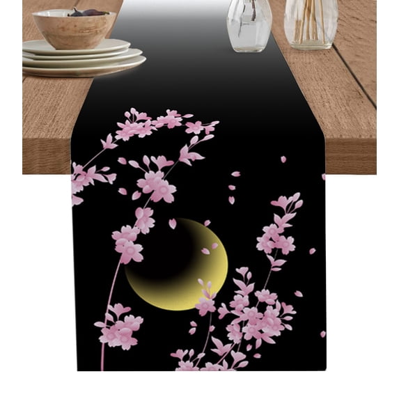 Plum Pink Butterfly Table Runner Wedding Party r Modern Coffee Dining ...