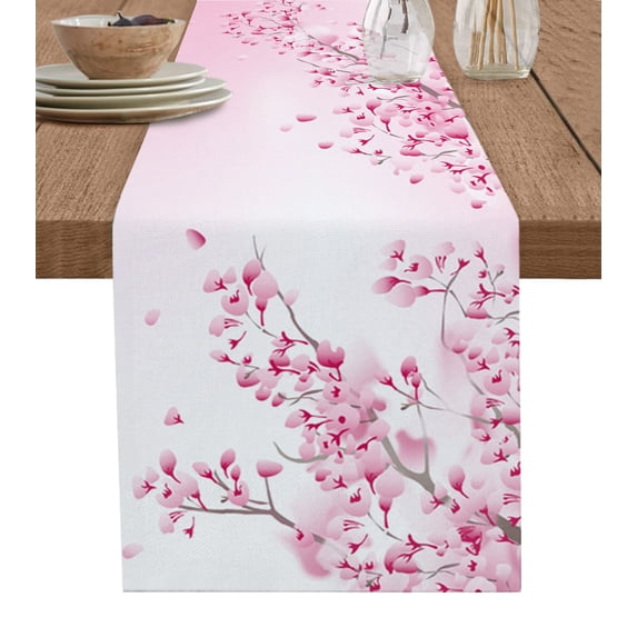 Plum Pink Butterfly Table Runner Wedding Party r Modern Coffee Dining ...