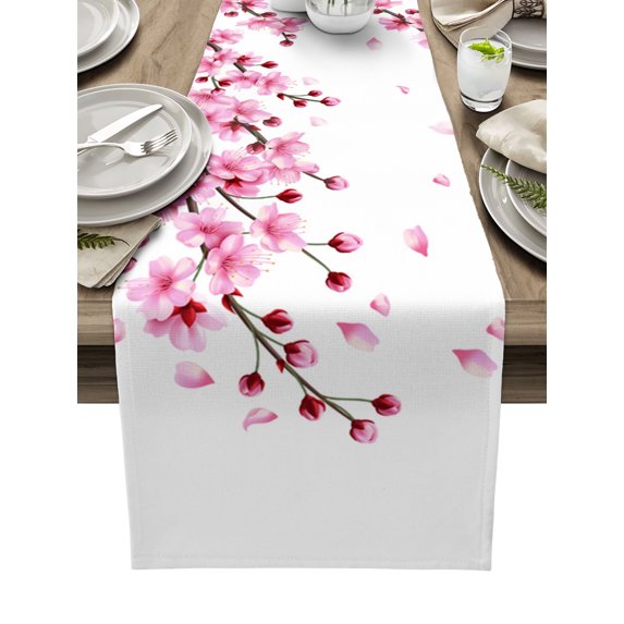 Plum Pink Butterfly Table Runner Wedding Party r Modern Coffee Dining ...