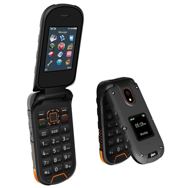 Plum RAM PLUS 4G VoLTE Unlocked Rugged Flip Phone with Sim Card Speed ...