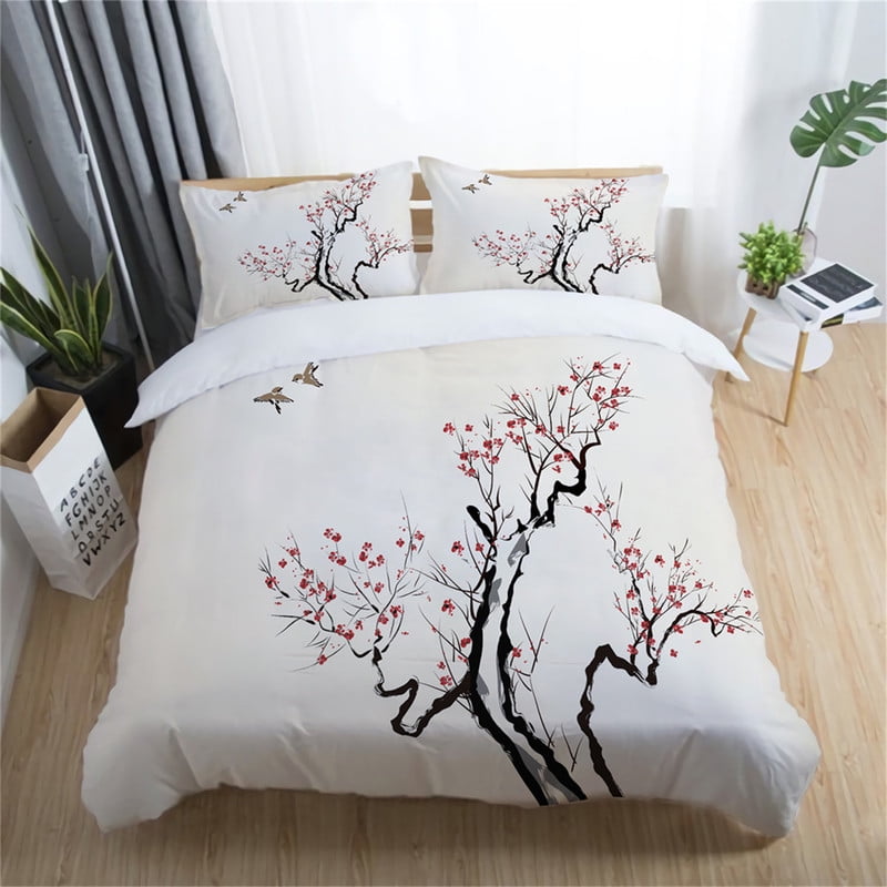 Plum Tree Home Textiles Duvet Cover Soft Comforter Cover Set Bedroom ...