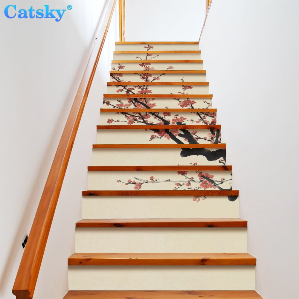 Plum bossom sticker decal decoration home bookstore wallpaper wallpaper ...