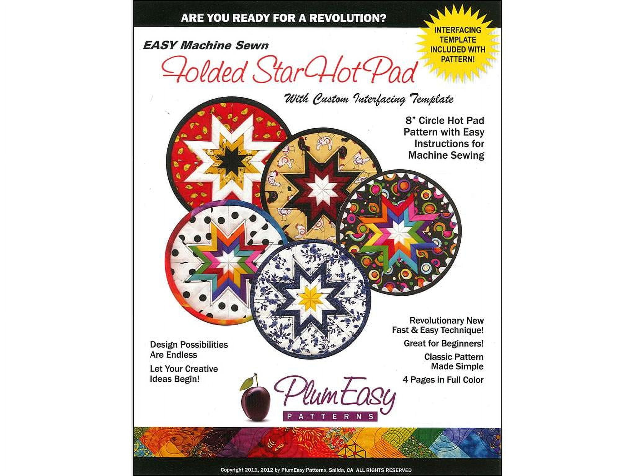 PlumEasy Patterns Folded Star Round Hot Pad Ptrn - Walmart.com