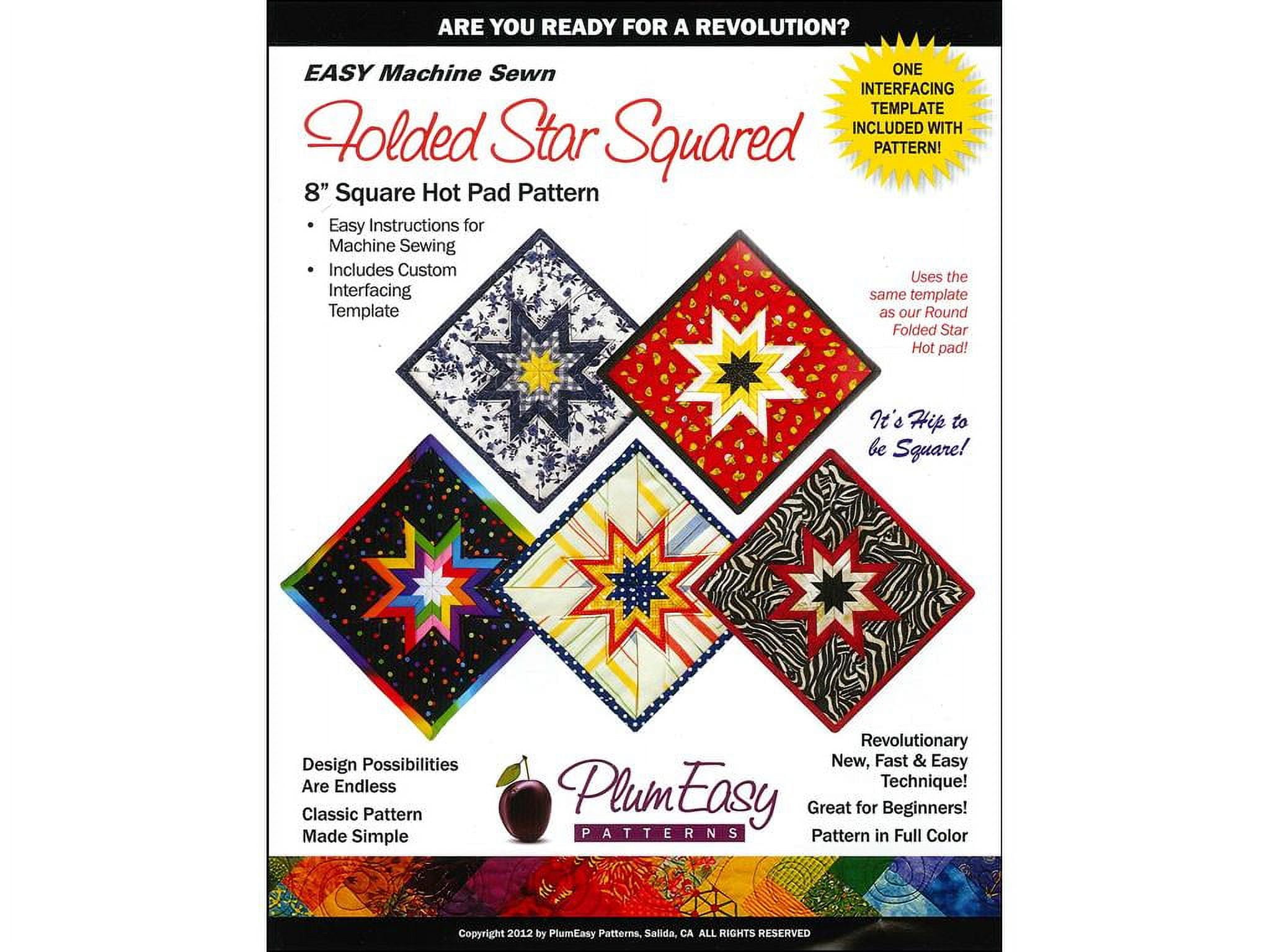 PlumEasy Patterns Folded Star Square Hot Pad Ptrn - Walmart.com
