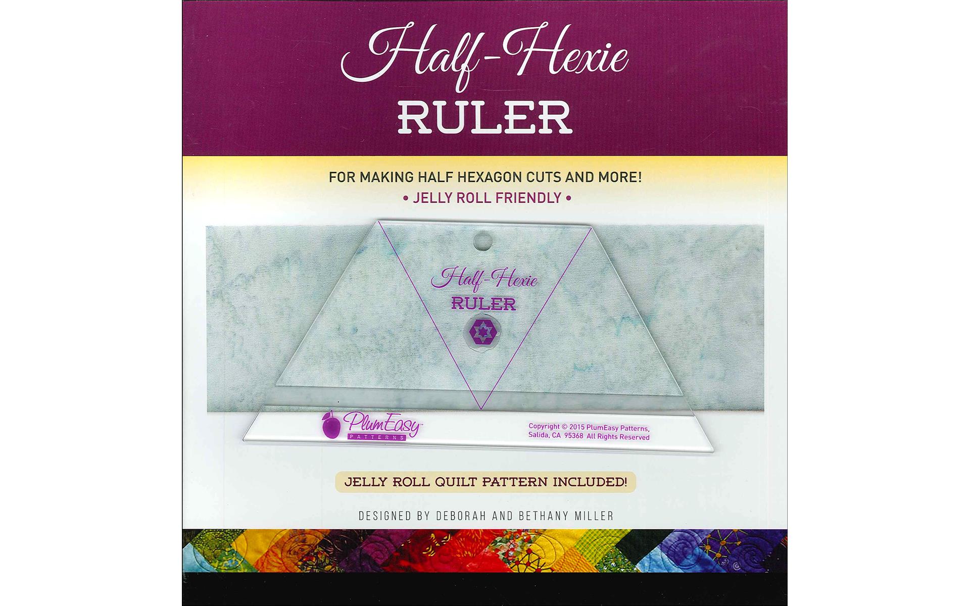 PlumEasy Patterns Ruler Half Hexie - Walmart.com