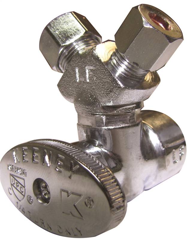 Plumb Pak PP2902VLF 1/2 In. Fip T X 3/8 In. S Compression Brass 3-Way ...