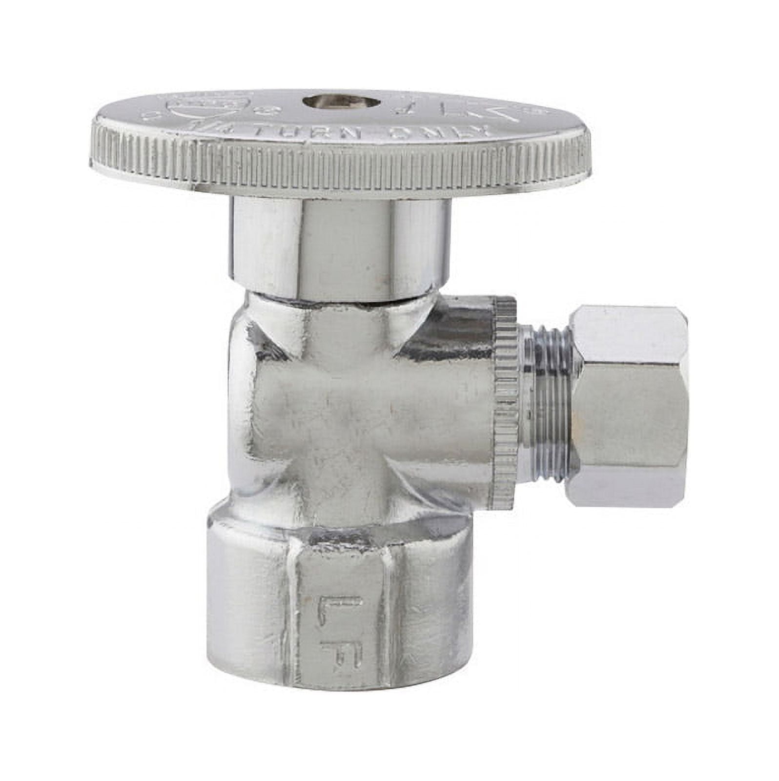 Plumb Pak 1/2 in. FIP in. X 3/8 in. Compression Brass Angle Valve ...