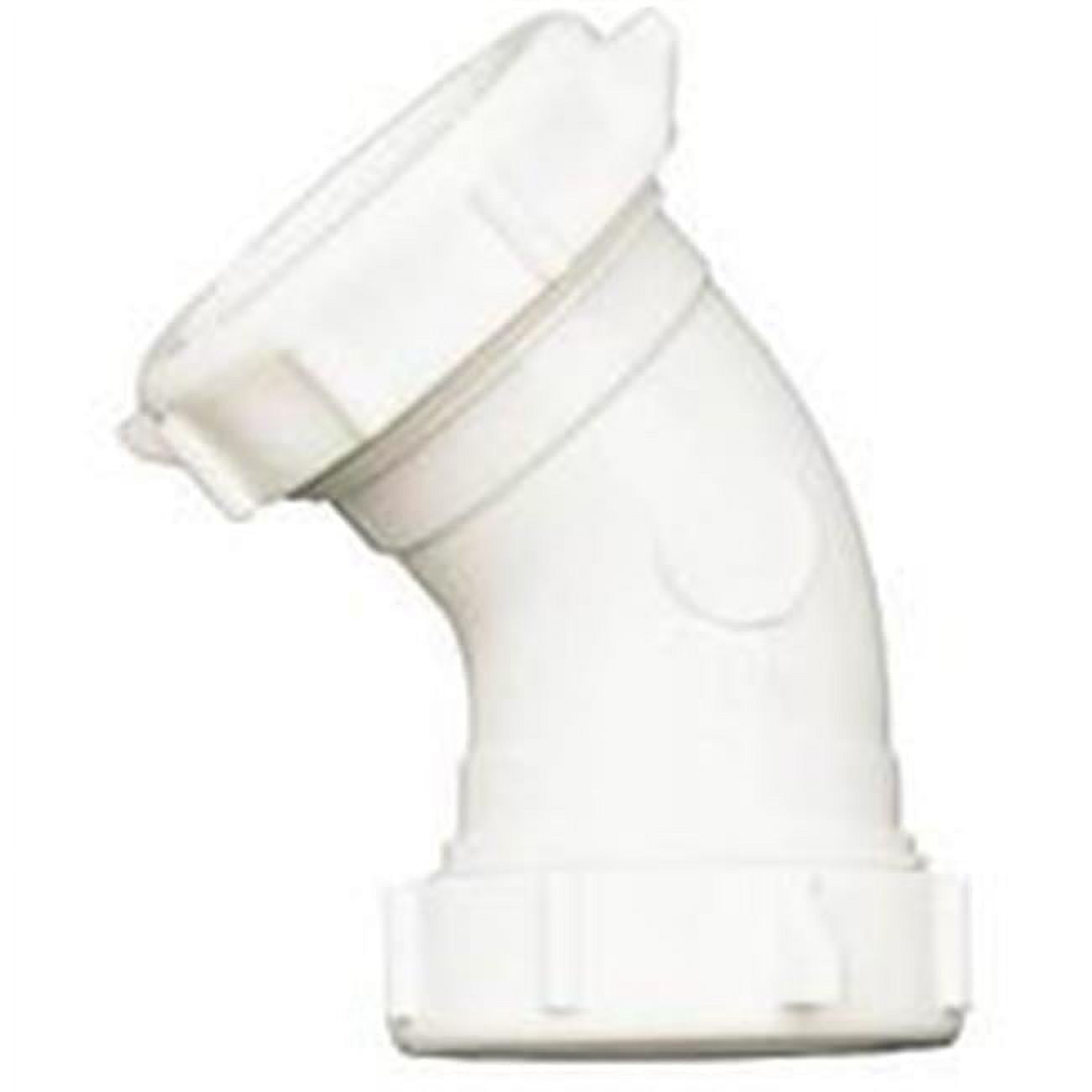 Plumb Pak Drain Elbow 1-1/2 45Deg PP20557 - White - Walmart.com
