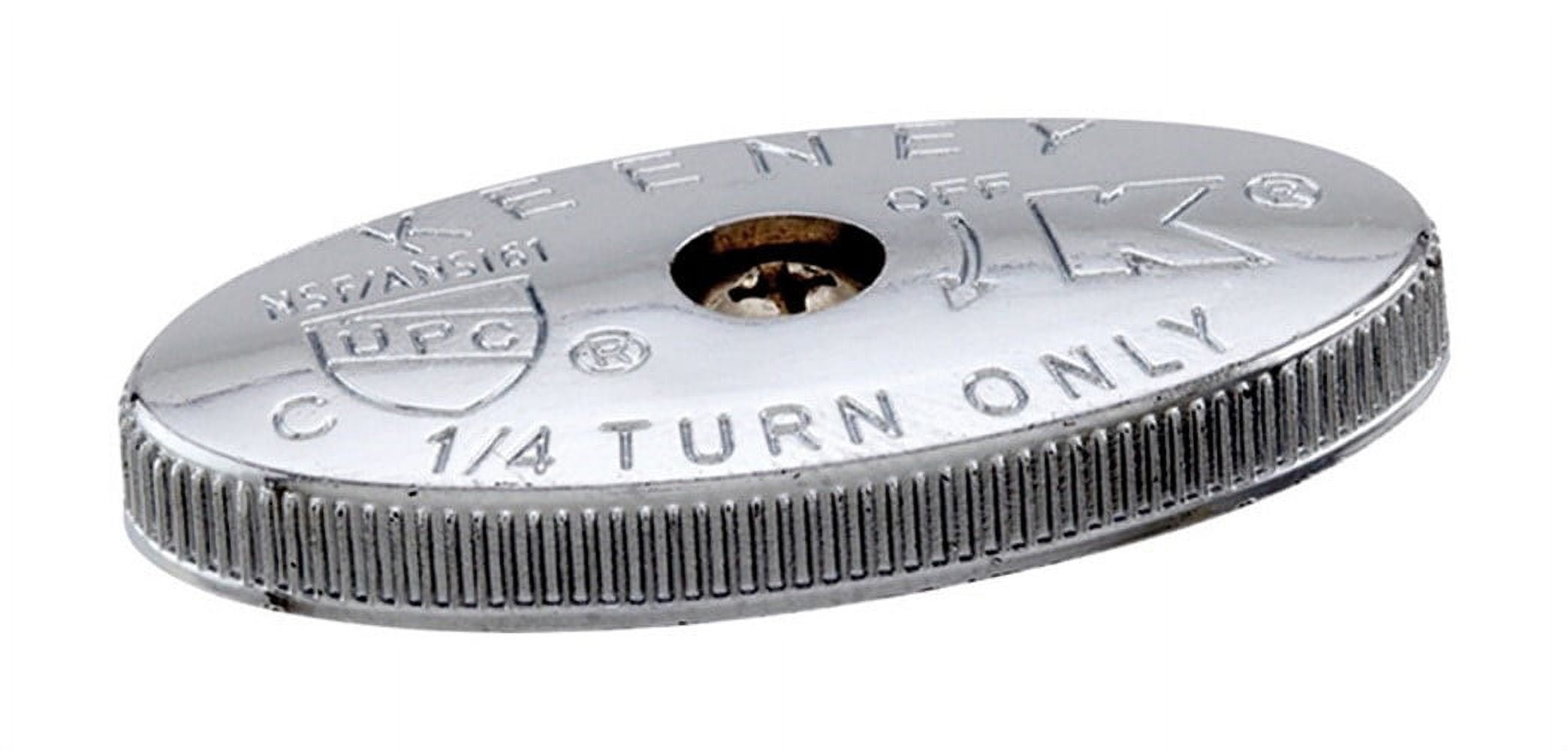Keeney Plumb Pak Oval Shutoff Valve Handle, Chrome Plated Metal ...