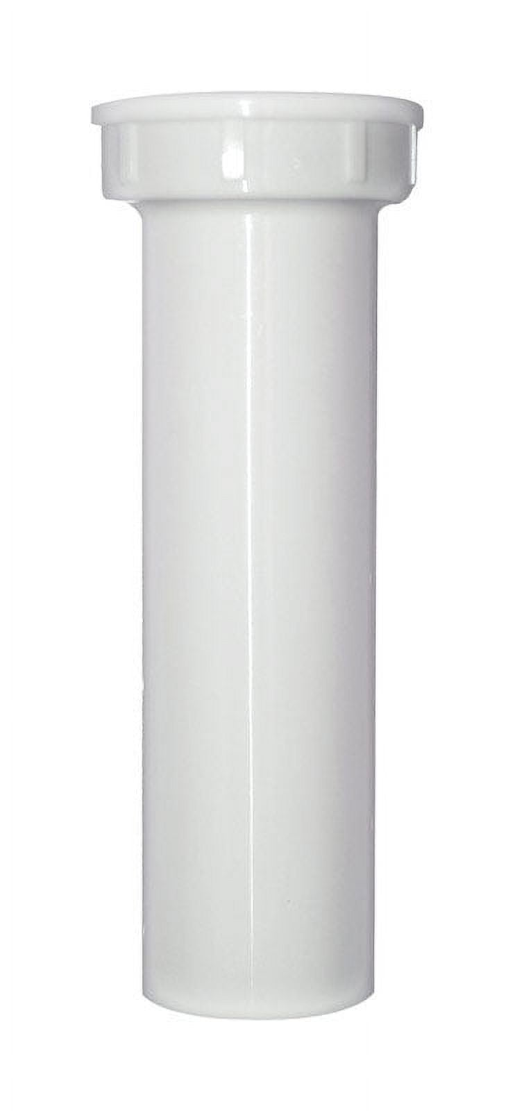 Plumb Pak PP15-6W Sink Strainer Tailpiece with, 1-1/2 in Dia X 6 in L, Threaded, Plastic ...