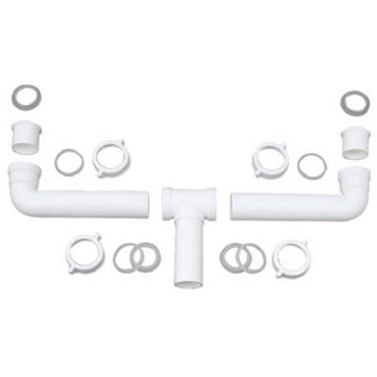 Brasscraft Master Plumber - 2 Bowl Center Outlet Drain for Kitchen Sink ...