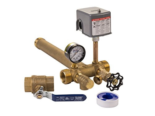 Plumb eeze Pressure Tank Installation Kit with 1" Brass Union tank tee ...
