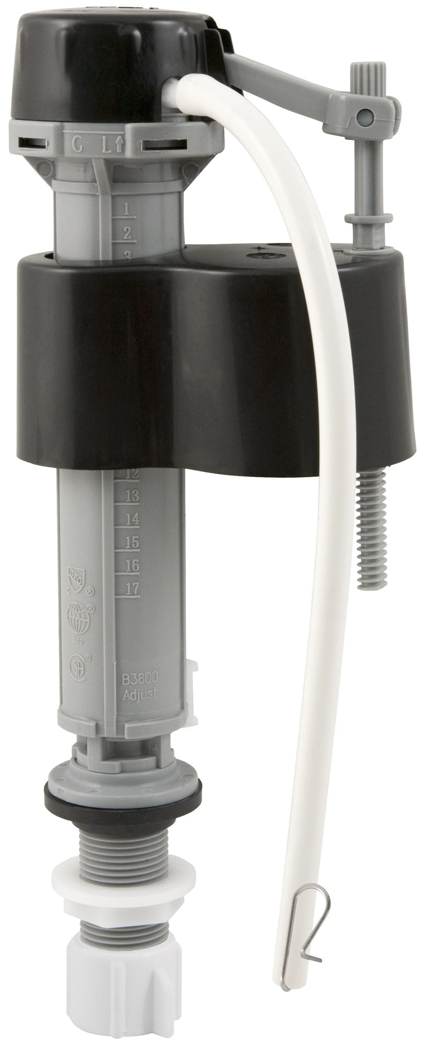 PlumbCraft Toilet Fill Valve Black/Gray Plastic - Walmart.com