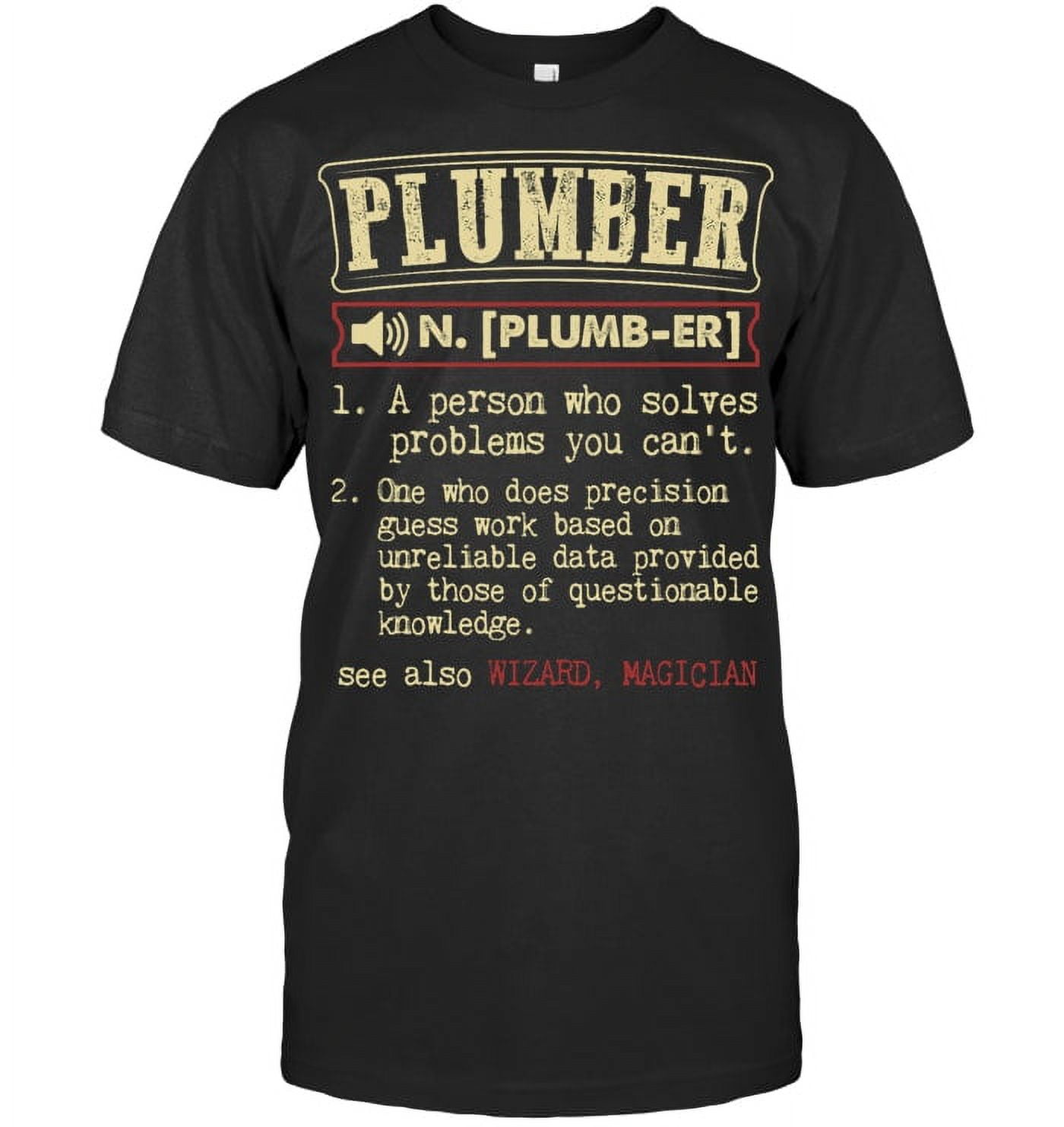 Plumber Dictionary Definition Plumber T Shirt - Walmart.com