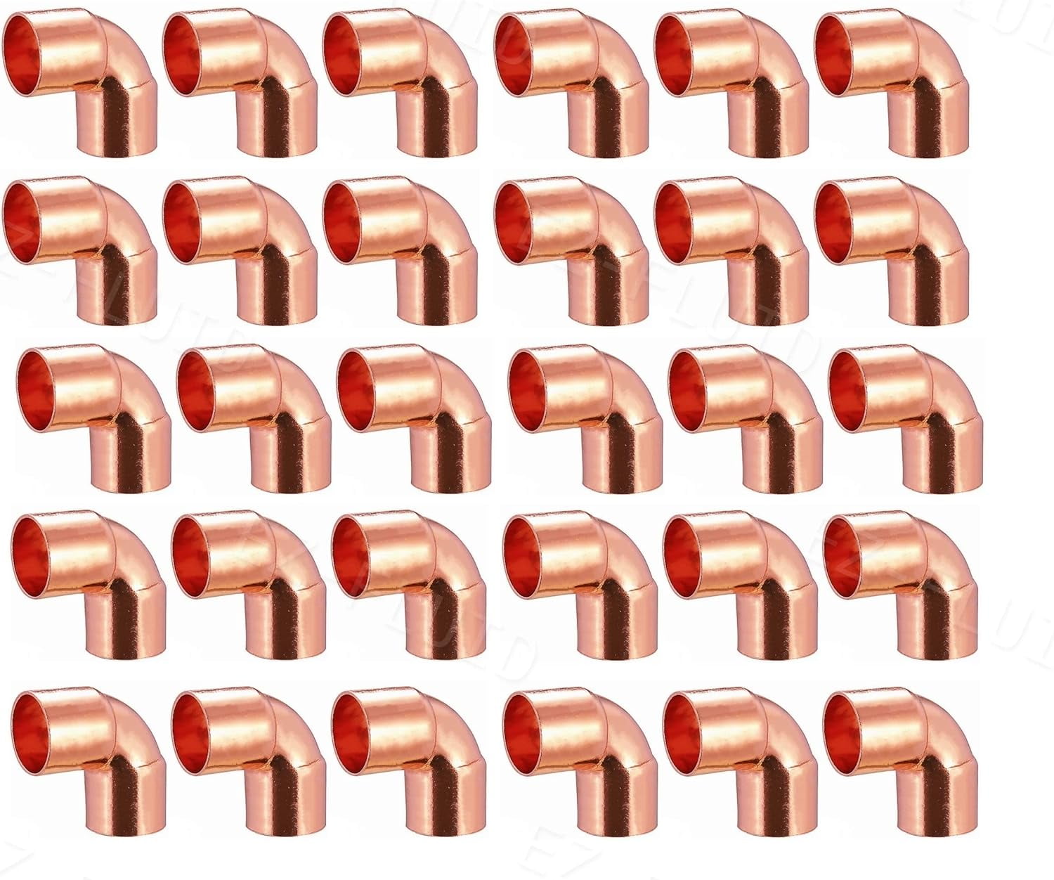 Plumbing (200 Pcs) 3/4" C X C Copper 90 Degree Elbow,Lead-Free Short ...