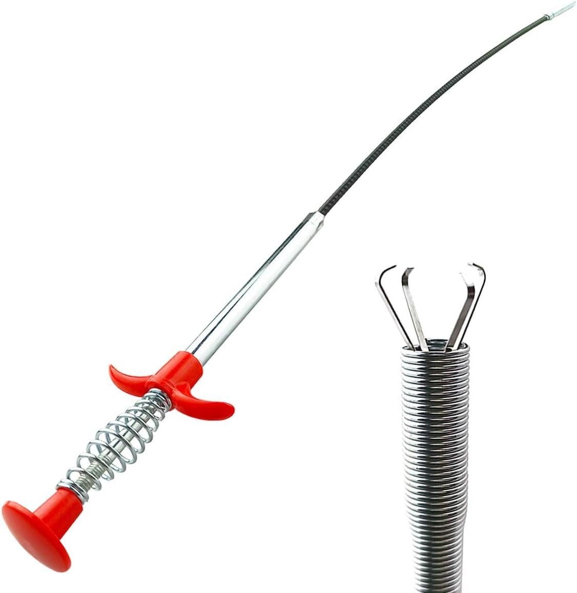 Plumbing Grabber 24-inch, Flexible Claw Pickup Tool for Litter Pick ...