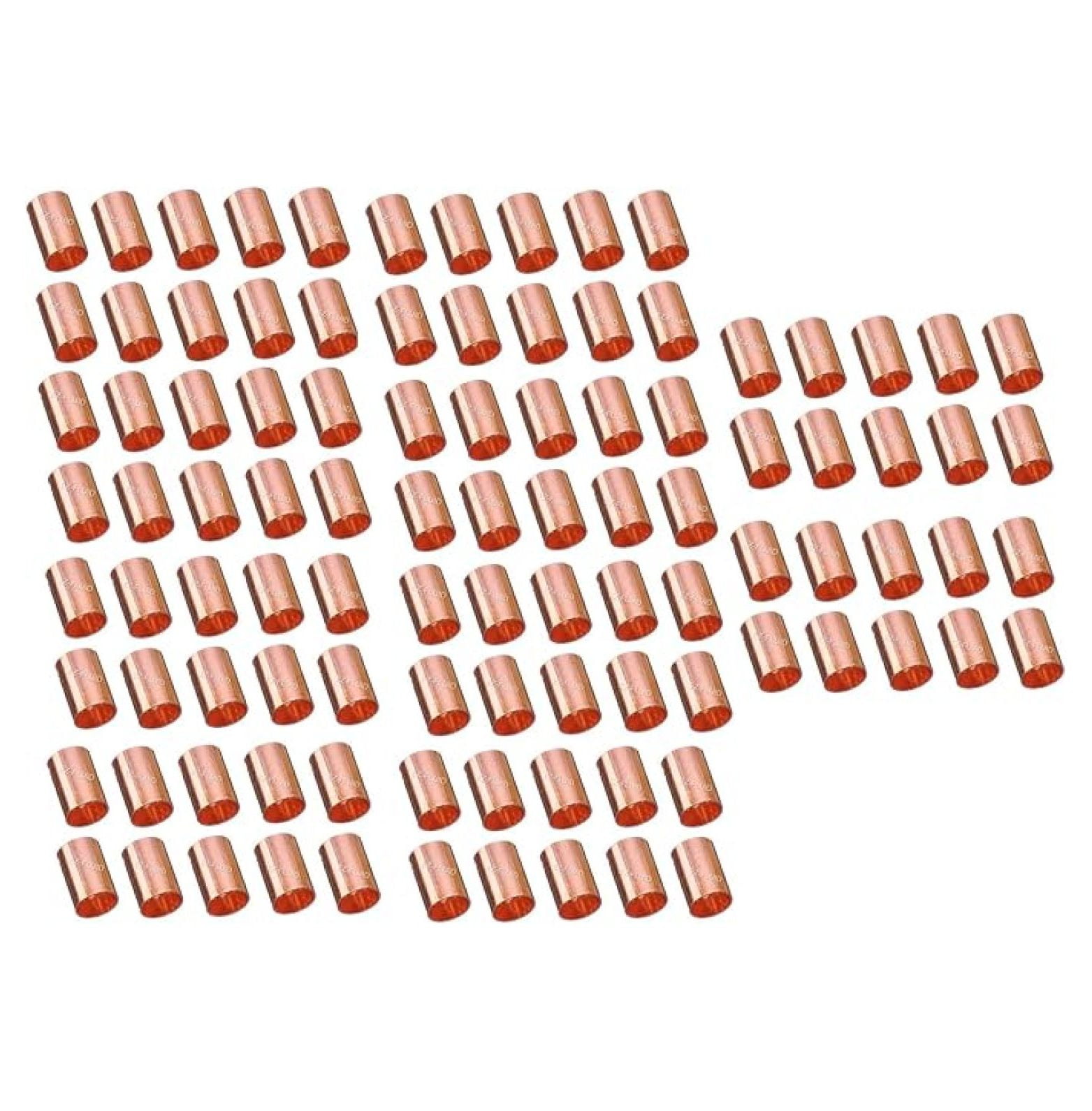 Plumbing (Pack of 100) 1/2" C X C LF Copper Slip Coupling Pressure ...