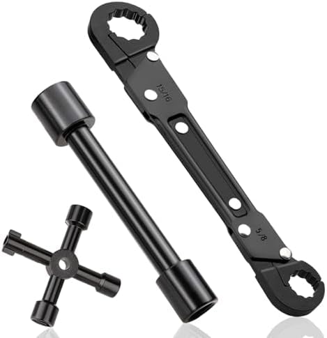 Plumbing Tools, Professional Angle Stop Wrench Kit, Angle Stop Removal ...