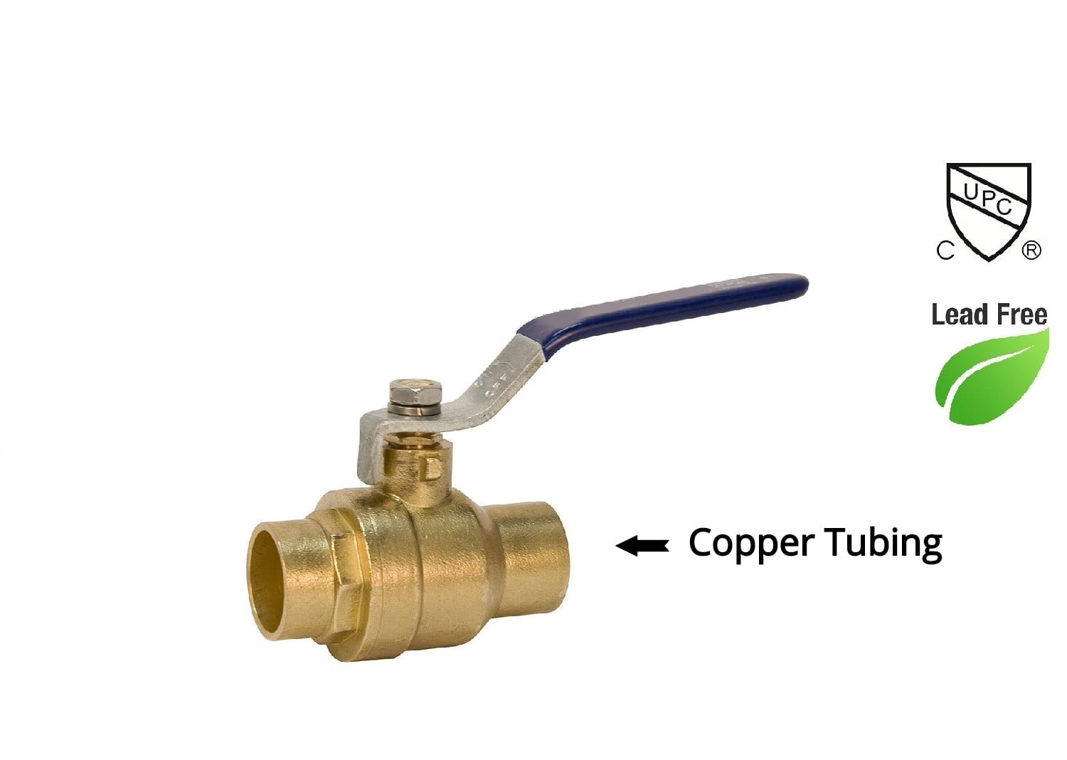 Plumbing lot(2) 1-1/4" Lead Free Sweat Solder Full Port Water ShutOff ...