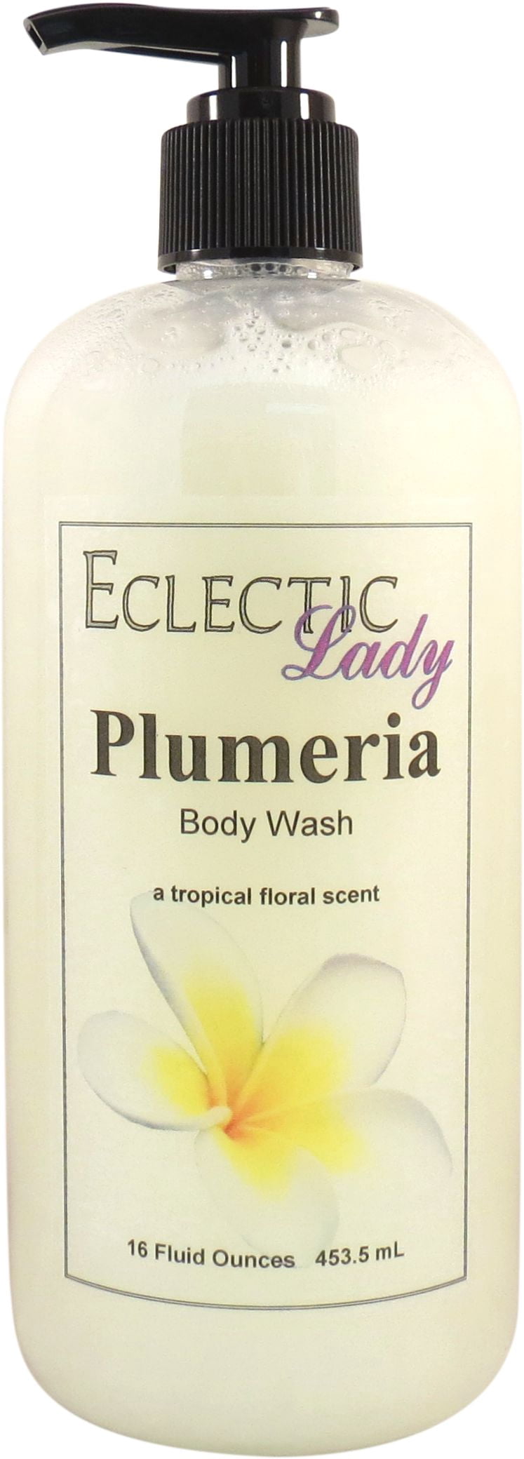 Plumeria Body Wash by Eclectic Lady, Liquid Shower Gel for Women and ...