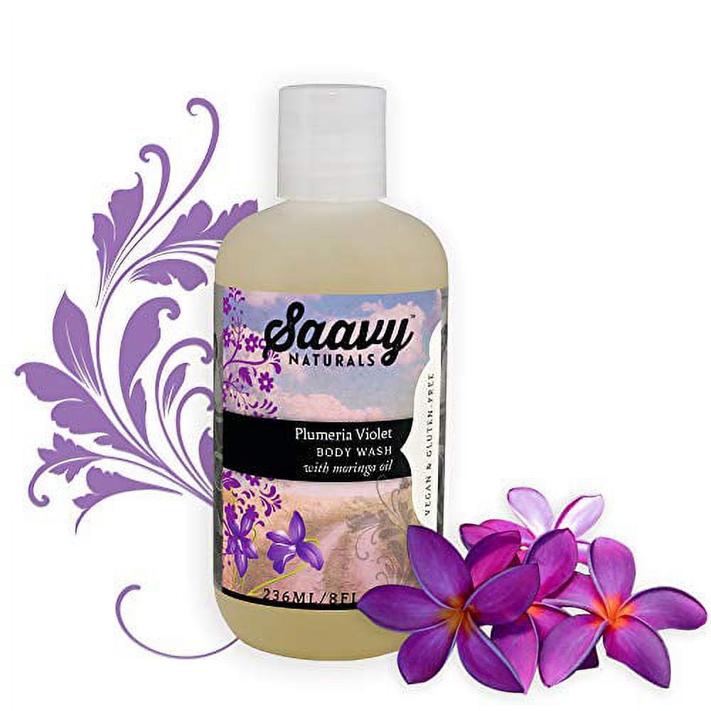 Plumeria Violet Body Wash | Gluten-Free, Vegan Shower Gel | Natural and ...