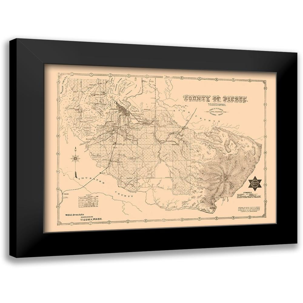 Plummer 18x14 Black Modern Framed Museum Art Print Titled - Pierce ...