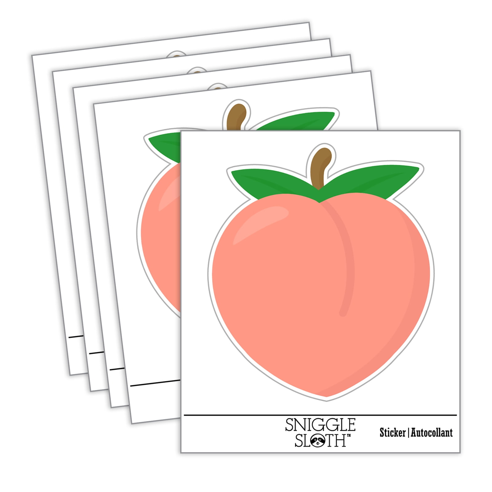 Plump Peach Solid Car Window Bumper Water Bottle Phone Tablet Laptop ...