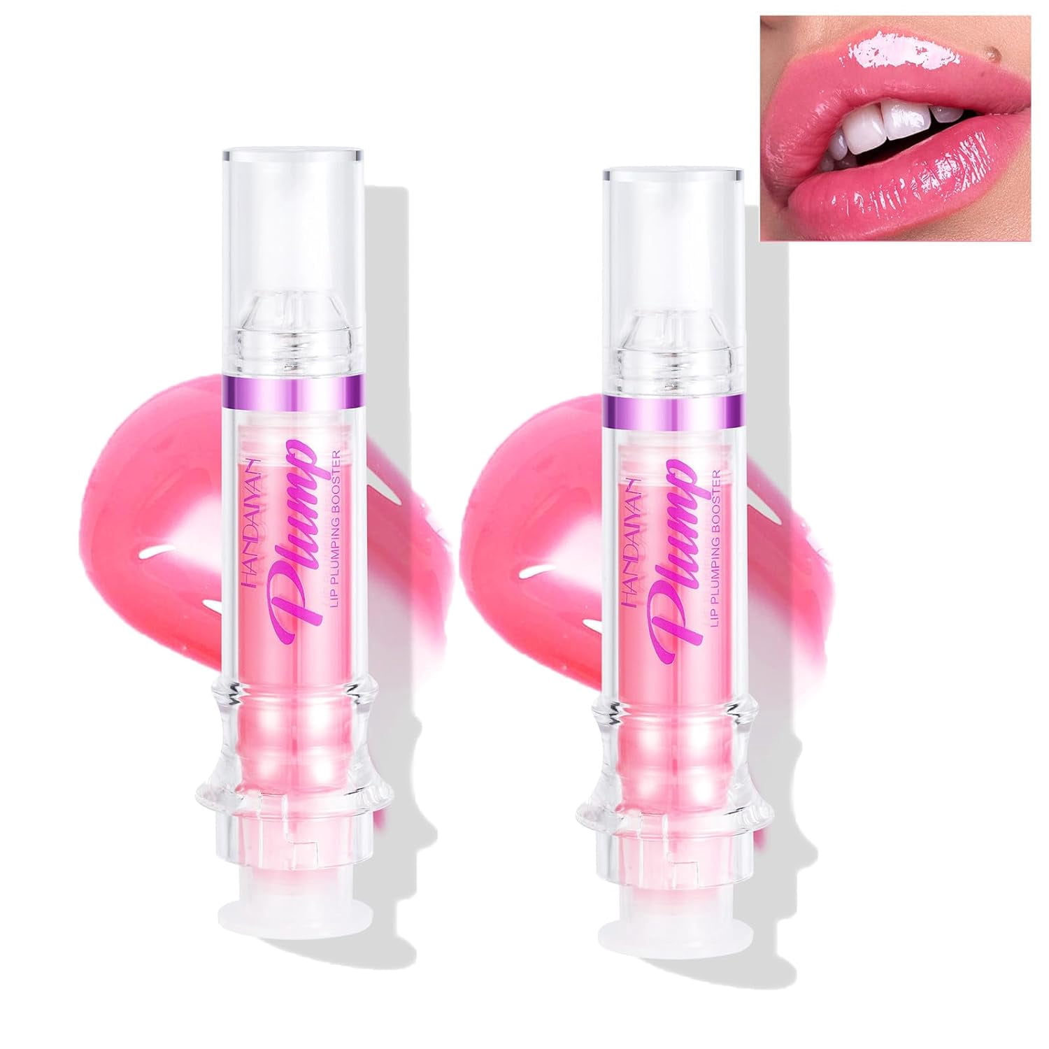 Plumping Lip Oil 2 Packs Hydrating Lip Glow Oil with Chili Extract ...