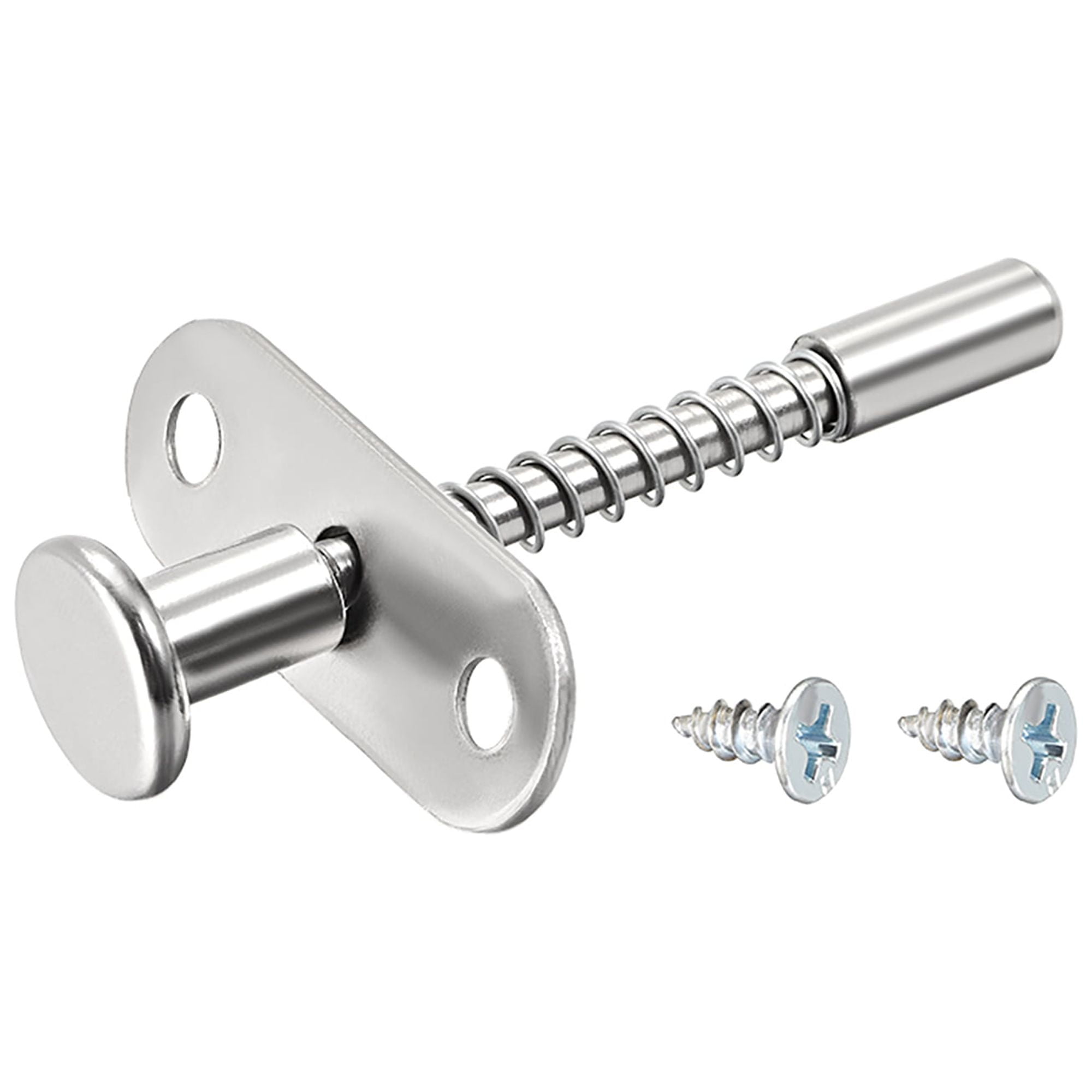 Plunger Latches Spring-loaded Stainless Steel 7mm Dia Head 70mm Total ...