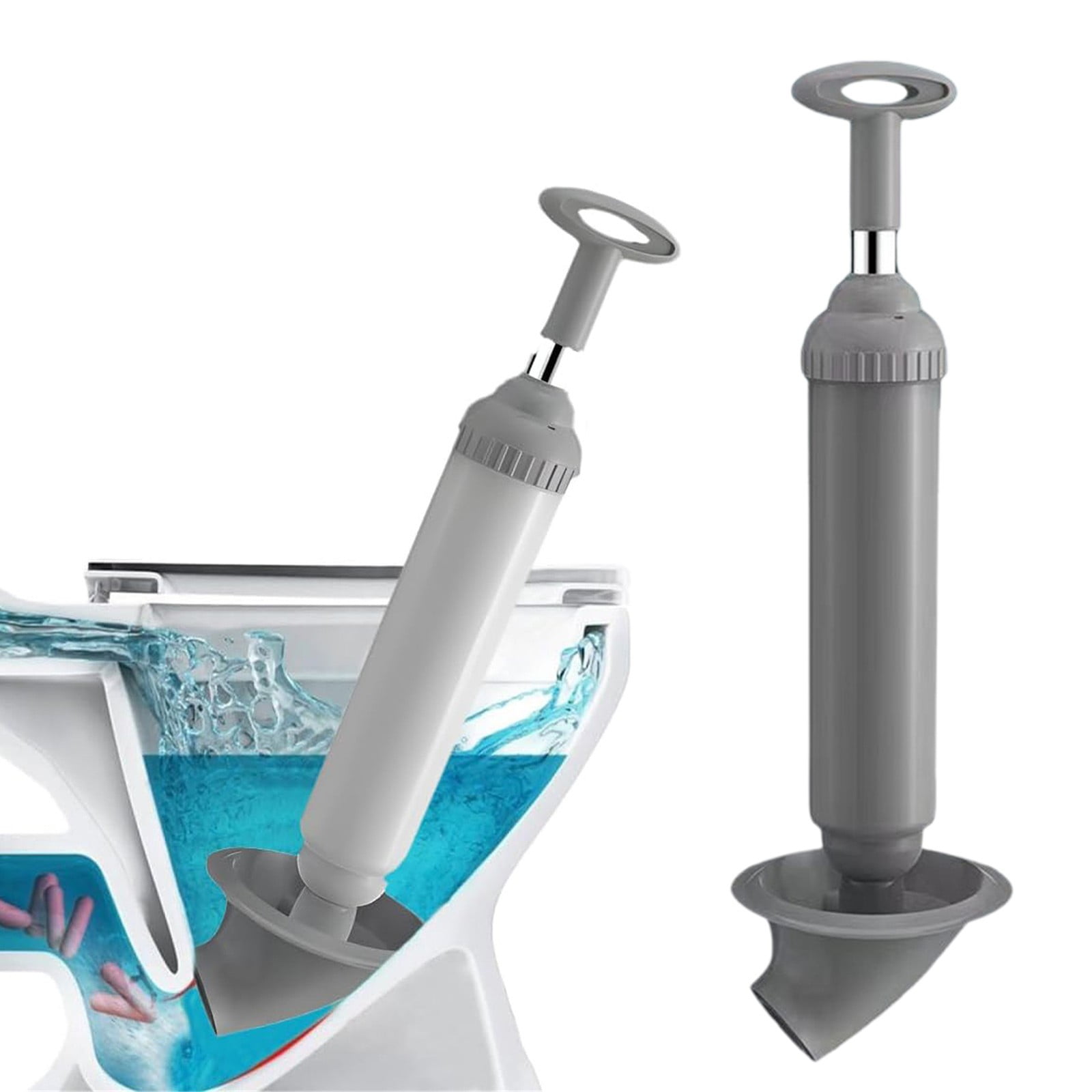 Plunger For Toilet, High Pressure Stainless Steel Toilet Plunger Toilet ...