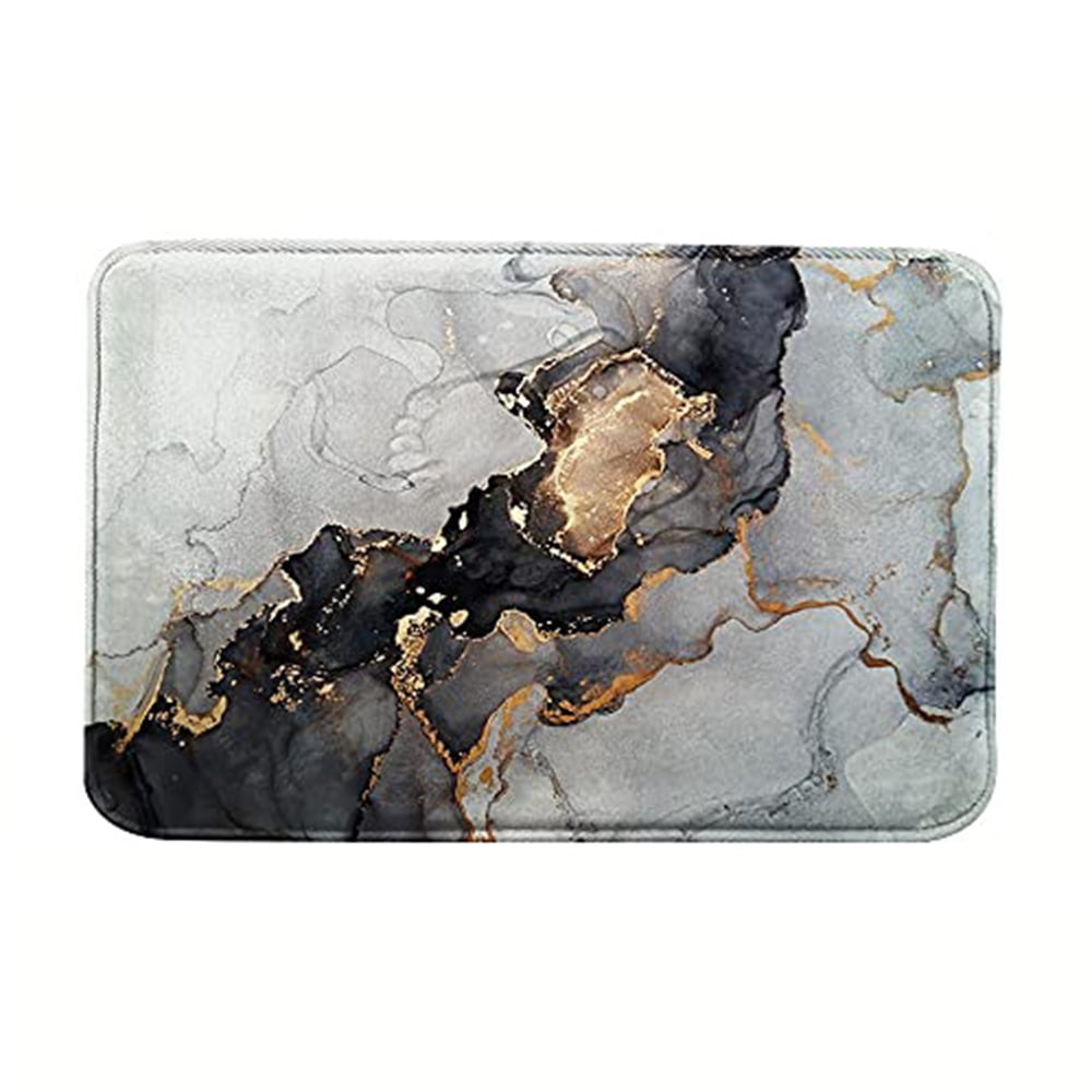Pluoda Marble Bath Mats for Bathroom, Bathroom Mats Rugs No Silp ...