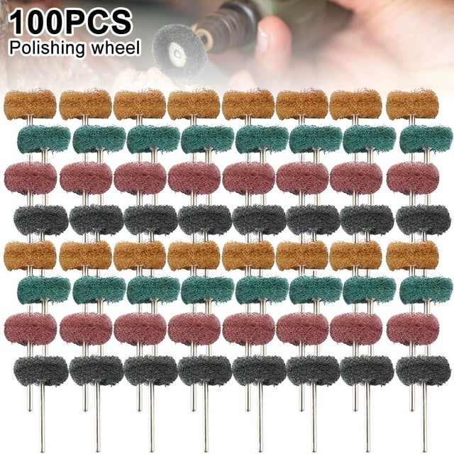 Pluokvzr 100Pcs Polishing Wheel Buffing Pad Polishers Tool Set for ...