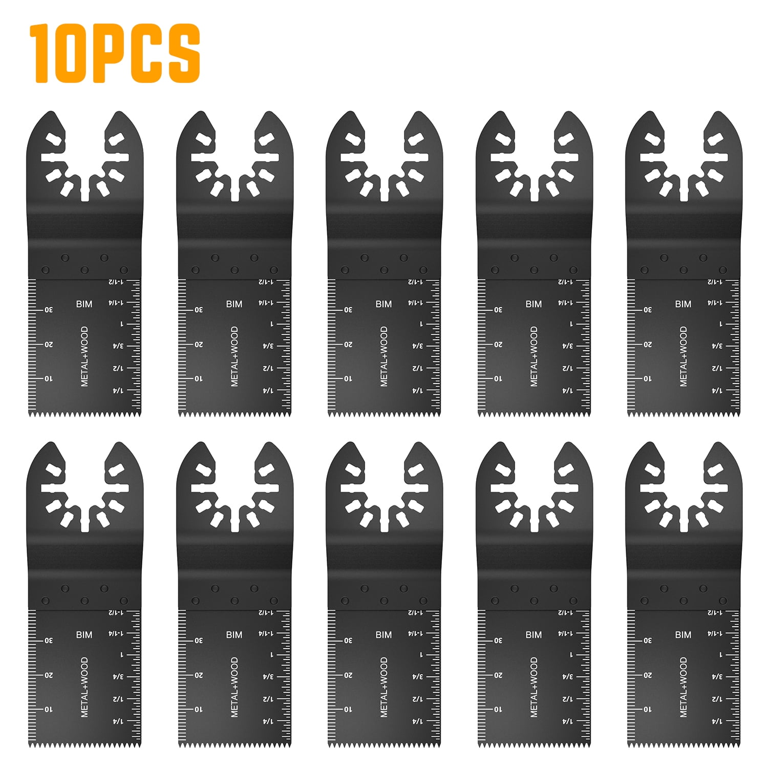 Pluokvzr 10X Oscillating Multi Tool Blades Saw Blade Wood Metal Cutter ...