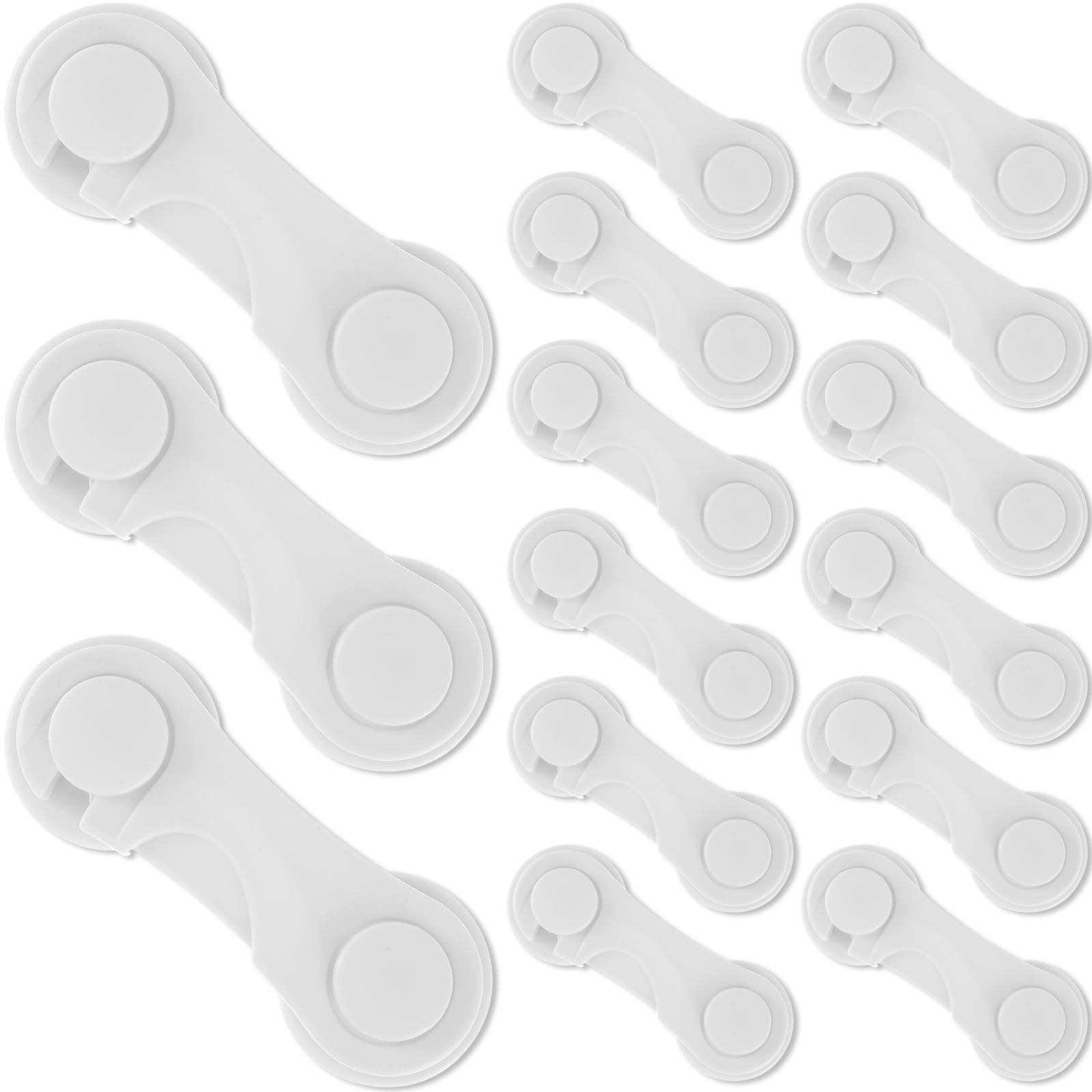 Pluokvzr 15Pcs Cabinet Child Safety Locks,Baby Proofing Cabinet Lock ...