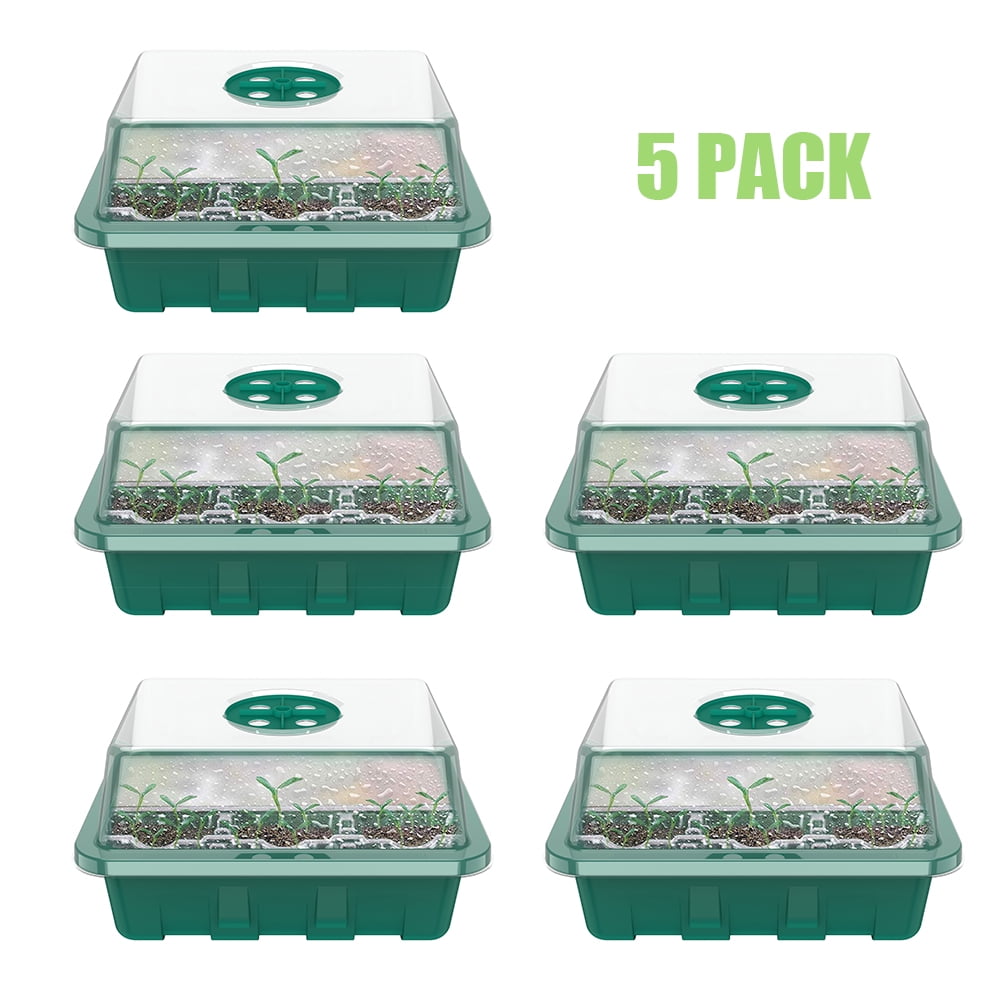Pluokvzr 12 Hole Germination Pot Seed Grows Box Nursery Seedling ...