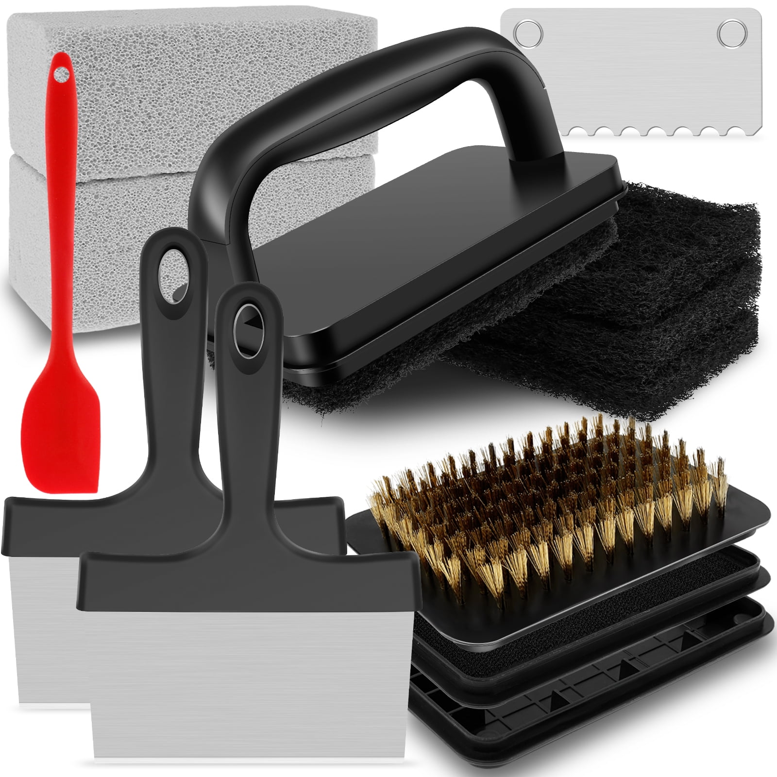 Tzgsonp 14 Pcs Griddle Cleaning Kit for Blackstone, Flat Top Grill ...