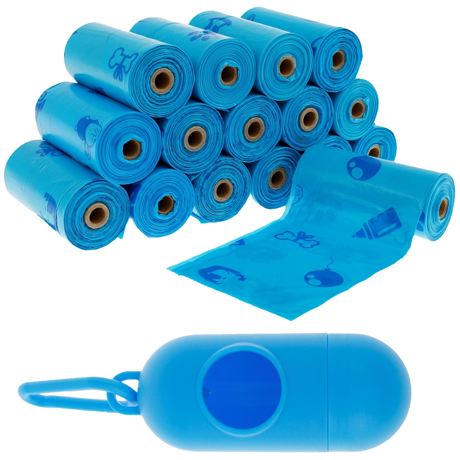 Pluokvzr 16 Rolls/240 Bags Disposable Diaper Bags with Dispenser ...