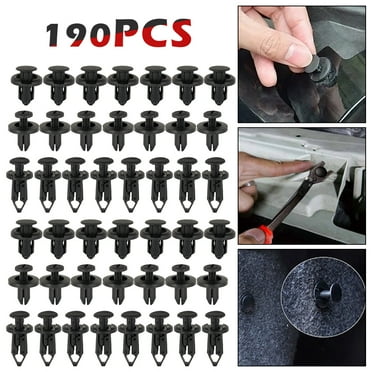 universal plastic fender clips,100 pcs push bumper fastener rivet clips ...